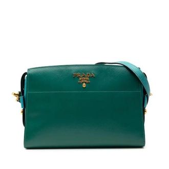 Prada Pre-owned Saffiano Leder Umh&auml;ngetasche - - Pre-owned - Damen - Gr&uuml;n - ONE SIZE