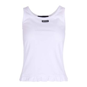 Rotate R&uuml;schen-Saum Tanktop - - Tops - Damen - Wei&szlig; - M