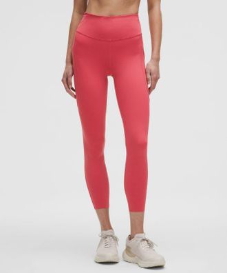 lululemon Legging Fast and Free taille haute 5 poches pour Femmes - 64 cm - Rouge - Taille 10