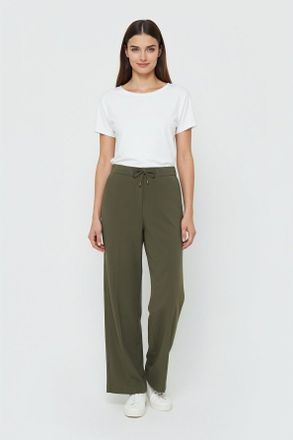 Gerard Darel Pantalon de tailleur fluide &eacute;lastiqu&eacute; - LUCILLE - Vert Kaki