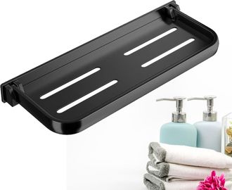 Generico Faltbares Wandregal - aufklappbares Aluminium-Aufbewahrungsregal, zusammenklappbarer H&auml;nge-Organizer, platzsparende Regale zum Mitnehmen, Camping, Sch