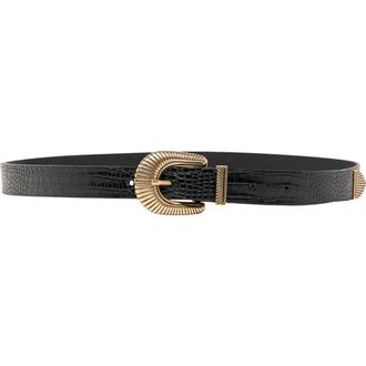 Wrangler Western Sun Belt Ceinture, Noir gaufr&eacute;, 80 cm Femmes