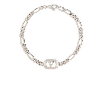 Valentino Garavani Homme, Accessoires, Gris, Taille: L Vlogo Signature Bracelet