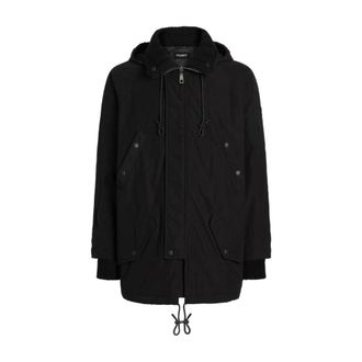 Dolce & Gabbana Homme, Vestes, Noir, Taille: M Parka isol&eacute;e avec capuche