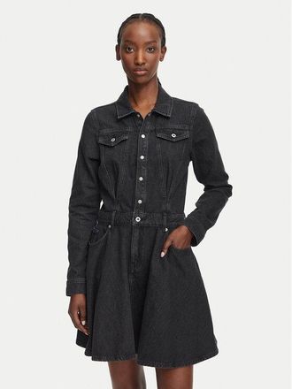 Karl Lagerfeld Jeanskleid B3W13033 Schwarz A-Line Fit