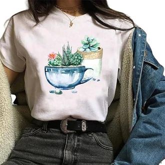 Keephen Western Cactus Impression 3D T-Shirt Femmes Cactus D&eacute;sert Botanique Graphique Tees Randonn&eacute;e Escalade Dr&ocirc;le Manches Courtes Tops
