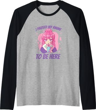JD Williams Lustig, ich Habe Meinen Anime angehalten, um, sei, Hier Otaku Introvert Graphic Raglan
