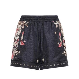 John Richmond Damen, Shorts, Schwarzk, LGr&ouml;&szlig;e
