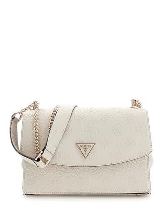 Guess Sac &agrave; bandouli&egrave;re/bandouli&egrave;re Cresidia II blanc logo BS26GU56 PD988821 Taille du sac: PETIT