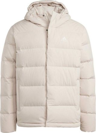 adidas Performance Winterjacke Winter-Daunenjacke Helionic Hooded (wind- wasserabweisend) beige