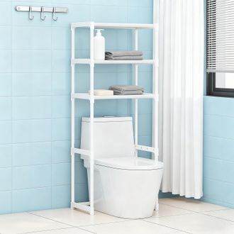 Generic WC-Regal for Badezimmer - Badezimmerregale und Aufbewahrungsm&ouml;glichkeiten, ideal for Badezimmer, Wohnr&auml;ume und kleine R&auml;ume(White)