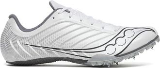 Saucony Homme Spitfire 5 Basket, Blanc/Carbone, 42.5 EU