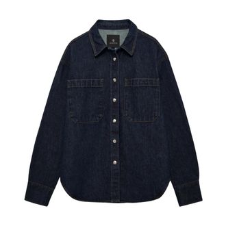 Anine Bing Samy Shirt - - Blouses & Shirts - Damen - Blau - S