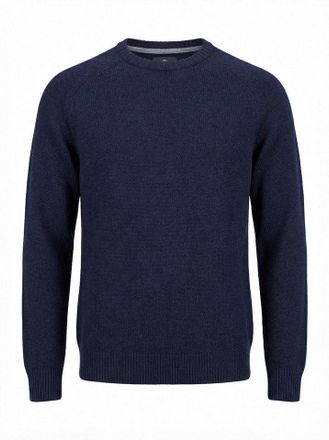 Fynch-Hatton Wollpullover mit Kaschmiranteil, Rundhalsausschnitt, Regular Fit