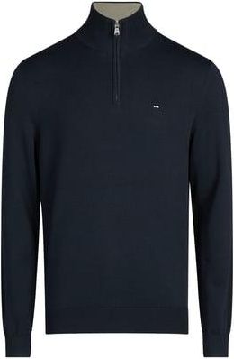 Eden Park Pull droit &agrave; col montant zipp&eacute; en coton