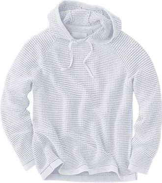Generic Lightweigh Sweat &agrave; capuche uni pour homme 2026 Printemps 2026 Pull chaud &agrave; manches longues pour entra&icirc;nement int&eacute;rieur et ext&eacute;rieur, blanc, 4XL