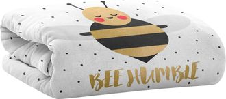 Picanova Gallery of Innovative Art - Kuscheldecke Extraweiche Decke - Premiumqualität Plüsch 525g/qm - Bee Humble 150x100cm - Von Elisabeth Fredriksson