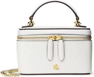 Ralph Lauren Femme, Sacs, Blanc, Taille: ONE Size Hallee Petit Sac Bandouli&egrave;re