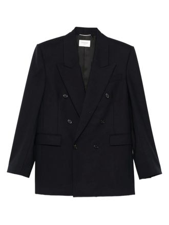 Saint Laurent Doppelreihiges Sakko - Blau