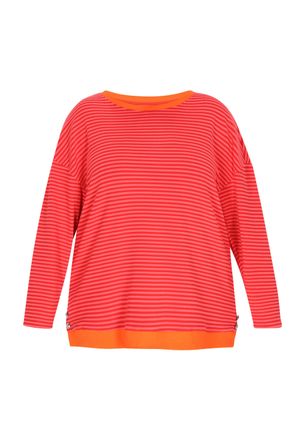 Mymo Bluse in gro&szlig;en Gr&ouml;&szlig;en Frauen Rot gestreift