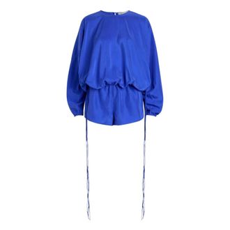 CHRISTOPHER ESBER Femme, Combinaisons et Ensembles, Bleu, Taille: 34 FR Combinaison Pantalon en Soie Parachute