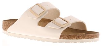 Birkenstock Damen Flache Sandalen Arizona Slip-On Eierschale