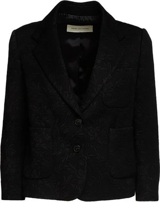 Dries Van Noten Femme, Vestes, Noir, Taille: 34 FR Giacca monopetto