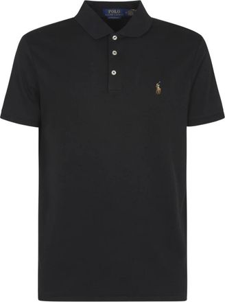 Polo Ralph Lauren Homme, Tops, Noir, Taille: S Polo &agrave; Manches Courtes Doux au Toucher