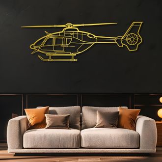 Generic Moderne minimalistische Wanddekoration aus Metall, Hubschrauber-Wanddeko, Flugzeug-Wanddeko, Luftfahrt-Wanddeko f&uuml;r Wohnzimmer, Schlafzimmer, B&uuml;ro, Pi
