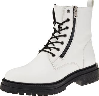 Geox D IRIDEA Ankle Boot, White, 39 EU