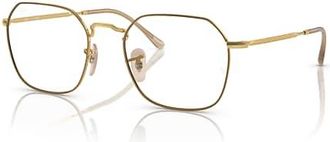 Ray-Ban Jim Optics Gold Fassung Klar Glas Polarisiert 51-20
