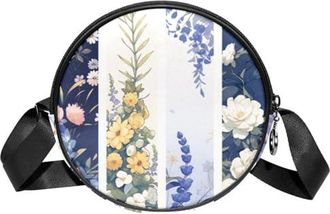 Generic Sac &agrave; bandouli&egrave;re rond pour femme, petit sac &agrave; bandouli&egrave;re avec fermeture &eacute;clair, bretelles r&eacute;glables, style d&eacute;contract&eacute;, pour femmes et filles