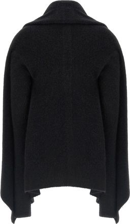 Rick Owens Hooded Medium Wrap Cardigan - Black