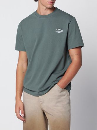 A.P.C. A. P.C. Kurz&auml;rmeliges Baumwoll-T-Shirt mit kontrastierendem Logodruck