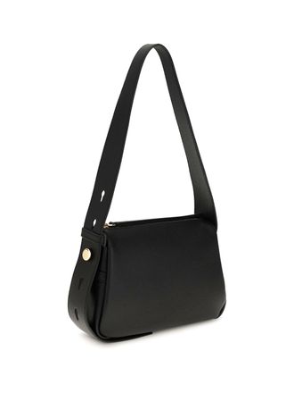 Tory Burch Womens Romy Small Shoulder Bag Black Calf Leather Bos Taurus