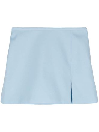 Mach & Mach minijupe à fente - Bleu