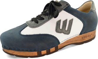 Woody Herren Niki Clog Sneaker, Avion-Jeans, 44 EU
