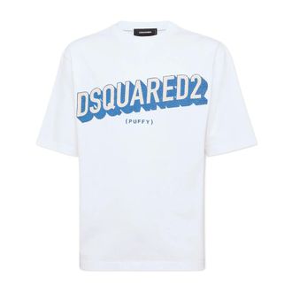 Dsquared2 3D Logo T-Shirt - - Tops - Herren - Wei&szlig; - XL