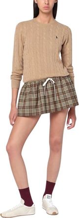 Polo Ralph Lauren Zopfstrick-Pullover mit Rundhalsausschnitt - - Dresses - Damen - Beige - XS