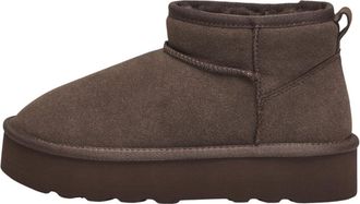 Only Damen Onlfelicia Teddy Lined Platform Boot, Braun, 41 EU