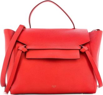 Celine Belt Bag Textured Leather Mini shoulder bag - Rot