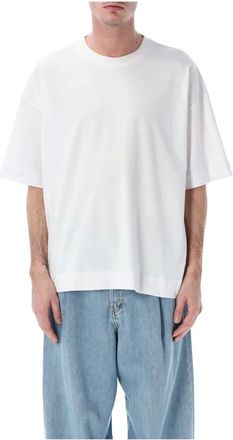 Dries Van Noten Homme, Tops, Blanc, Taille: S T-shirt oversize