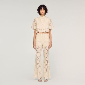 Sandro Pantalon en guipure