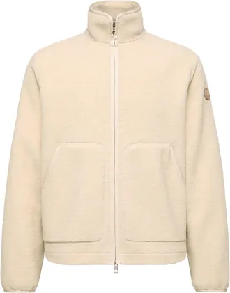 Moncler Moncler Zip-up Sweatshirt, Men, Beige, Size: 3xl