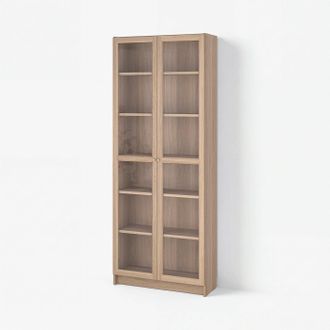 IKEA BILLY / OXBERG B&uuml;cherregal mit Vitrinent&uuml;ren