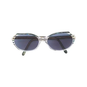 Saint Laurent Pre-owned Acetat sonnenbrillen - - Pre-owned - Damen - Blau - ONE SIZE