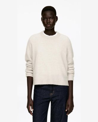 Arket Pullover Aus Alpakawolle Und Wolle -Beige