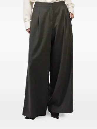 Dusan pantalon ample &agrave; design pliss&eacute; - Gris
