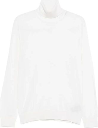 Ermenegildo Zegna Homme, Pulls, Blanc, Taille: M Pull col roul&eacute; en cachemire et soie