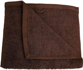 Lanudo Luxus Gäste-Handtuch 600g/m² Pure Line 30x50 cm. 100% feinste Premium Frottier Baumwolle in höchster Qualität | Gästetücher, Gästetuch Farbe: Braun/Nu